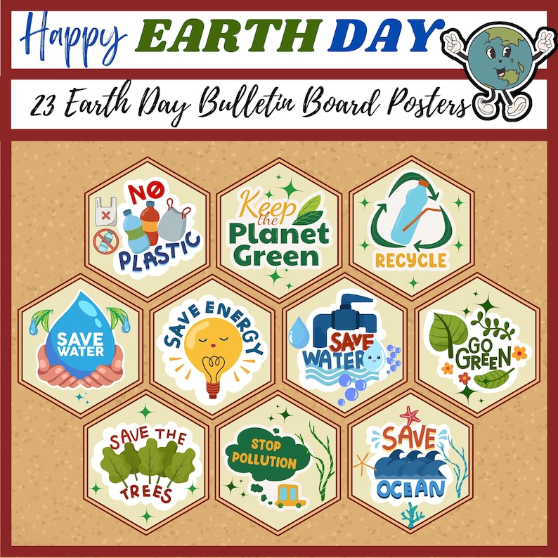 Earth Day Poster Set - Environmental Awareness Classroom Decor, Earth ...