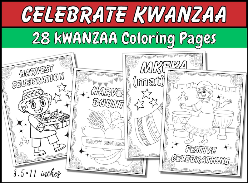 Fun Kwanzaa Coloring Pages - Kwanza Principles Coloring Sheets K-2 ...