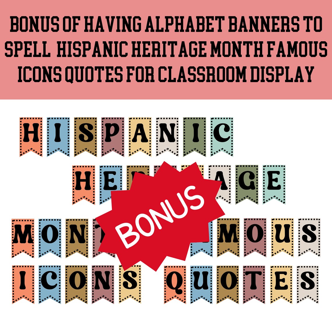 Hispanic Heritage Month Inspirational Quotes Hispanic Icons Classroom ...