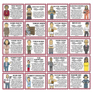 AAPI Heritage Month Printable Biography Posters - Inspiring Leaders for ...