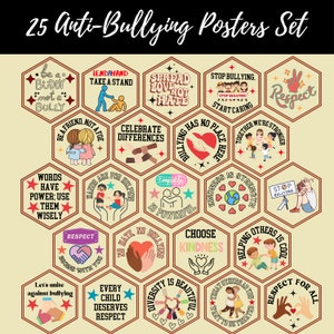 National Bullying Prevention Month Bulletin Board Set-25 Anti Bullying ...