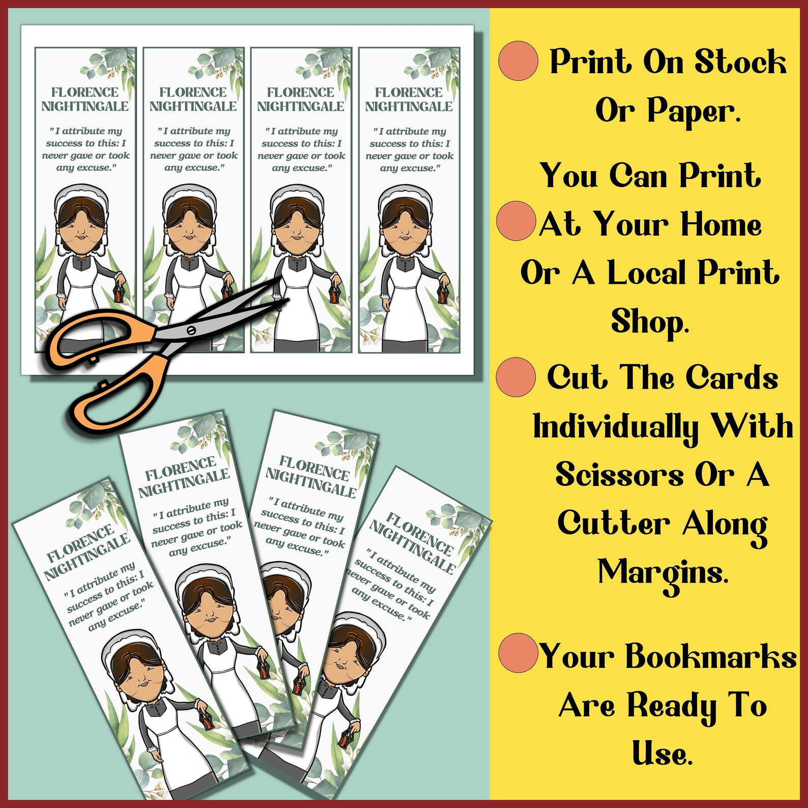 Printable Women's History Month Bookmarks Set | Famous Women in Histor ...