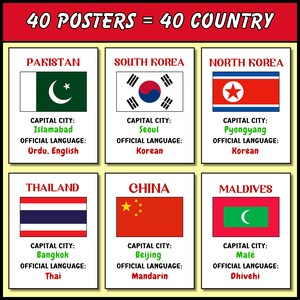 Printable Asian American & Pacific Islander Heritage Month Countries ...