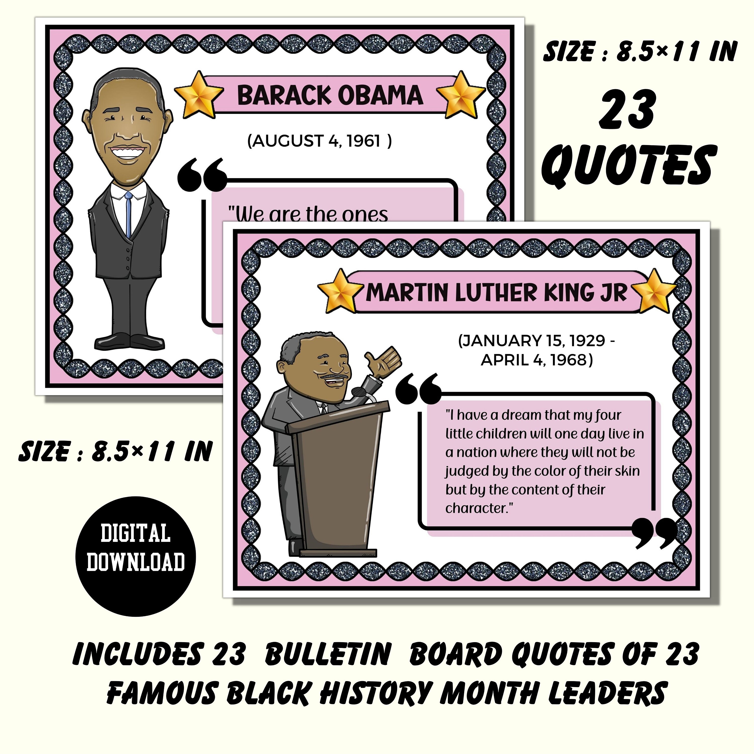 Black History Month Bulletin Board and Poster Set | Black History Month ...
