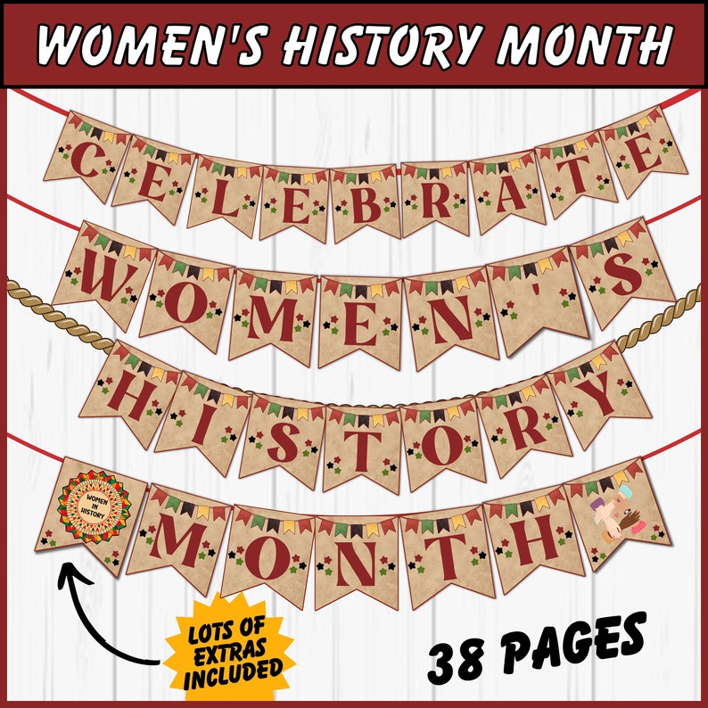 Printable Women's History Month Quotes Bulletin Board | Famous Women in ...
