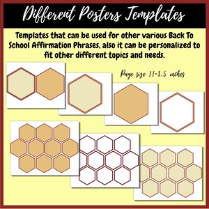 Printable Back to School Affirmation Bulletin Board Posters |positive ...