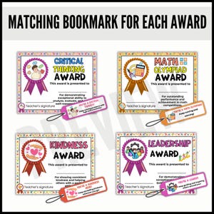 Funny End of Year Student Awards | Student Achievement Certificates for ...