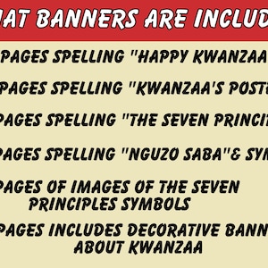 Kwaanza Principals Posters Set of 8 - the 7 Principles of Kwanzaa ...