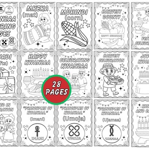 Fun Kwanzaa Coloring Pages - Kwanza Principles Coloring Sheets K-2 ...