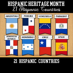 Hispanic Heritage Month Bundle,classroom Bulletin Board,iconic Figure ...