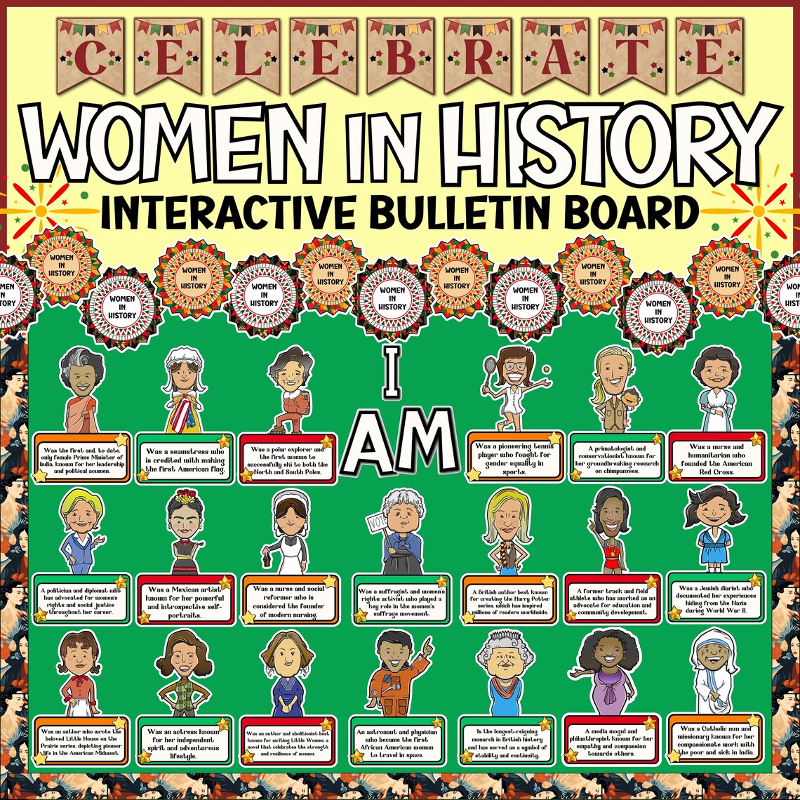 Empowering Women's History Month Bulletin Board-interactive Bulletin ...