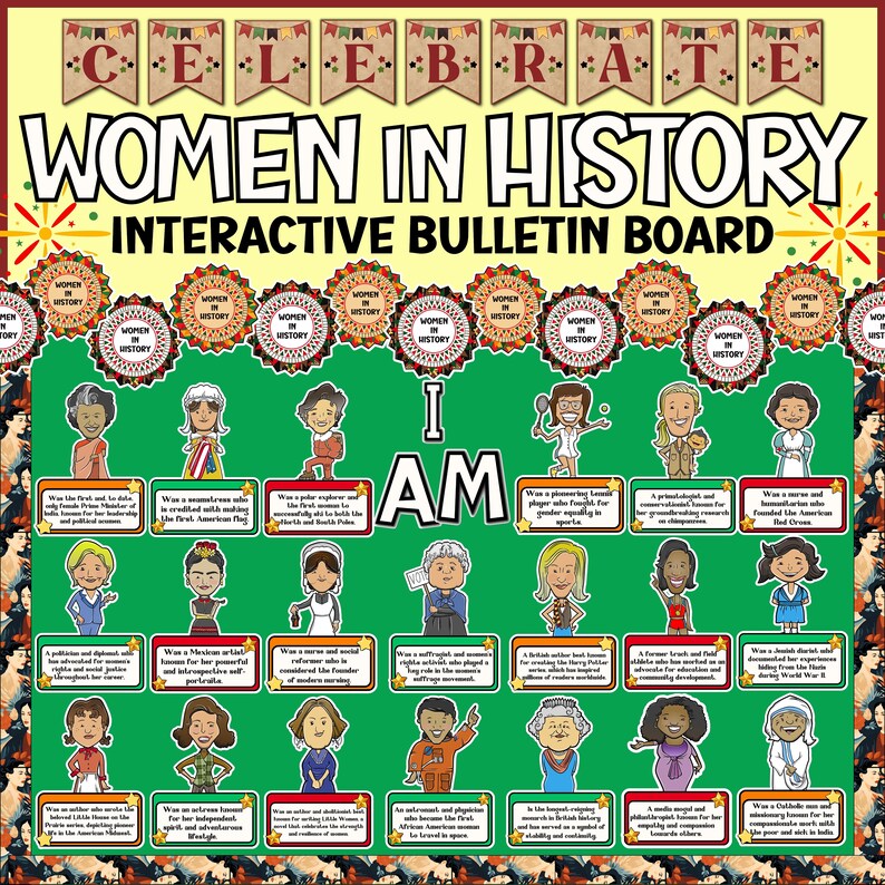 Empowering Women's History Month Bulletin Board-interactive Bulletin ...