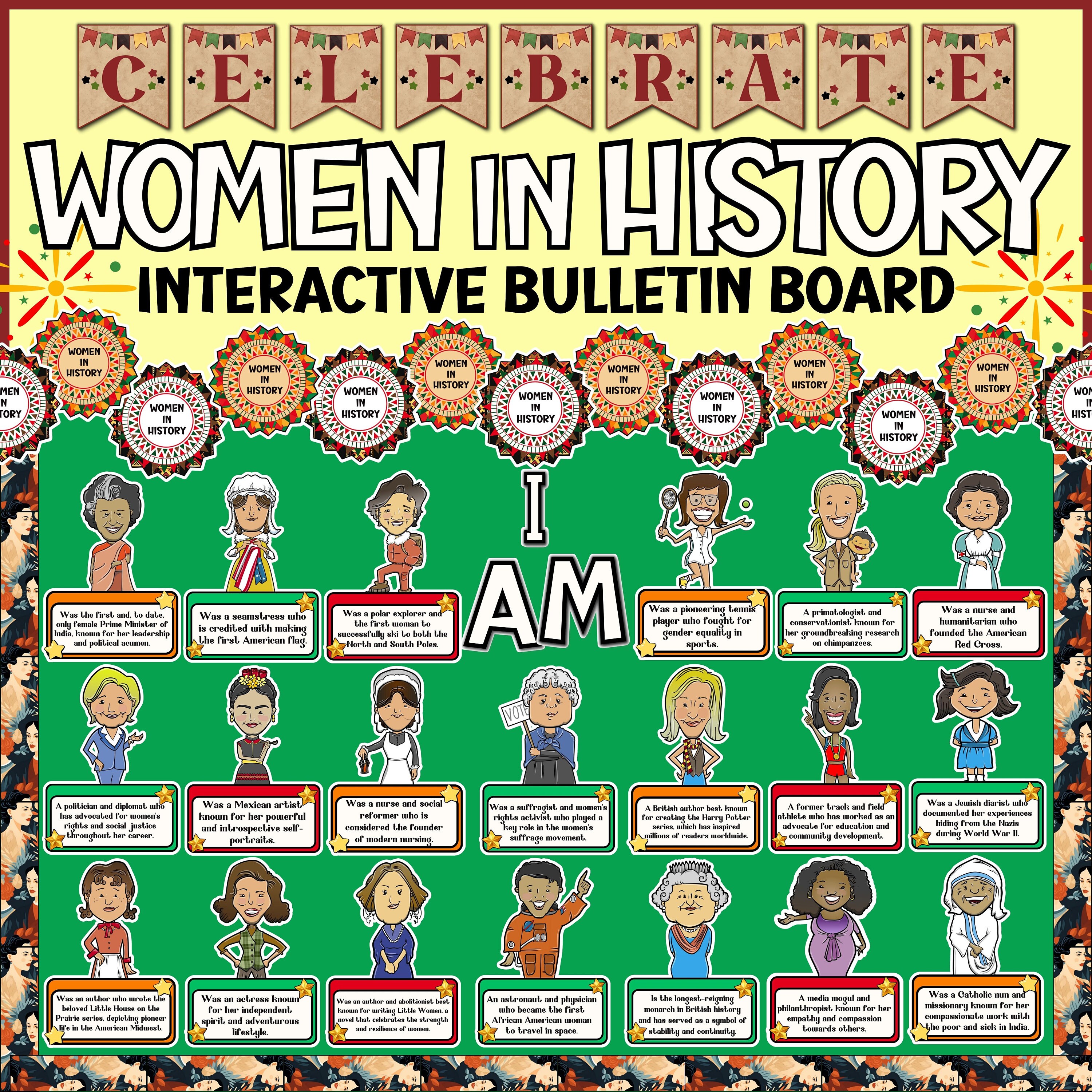 Empowering Women's History Month Bulletin Board-interactive Bulletin ...
