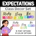 Classroom Expectations Decor | Printable Classroom Wall Art | Teacher ...