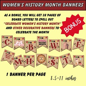 Printable Women's History Month Quotes Bulletin Board | Famous Women in ...