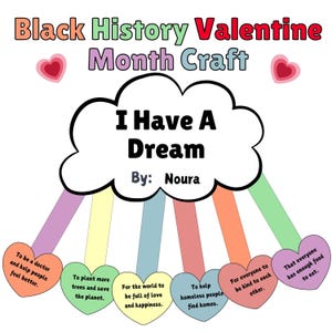 Martin Luther King Craft, Black History Month, MLK Day Activity for ...