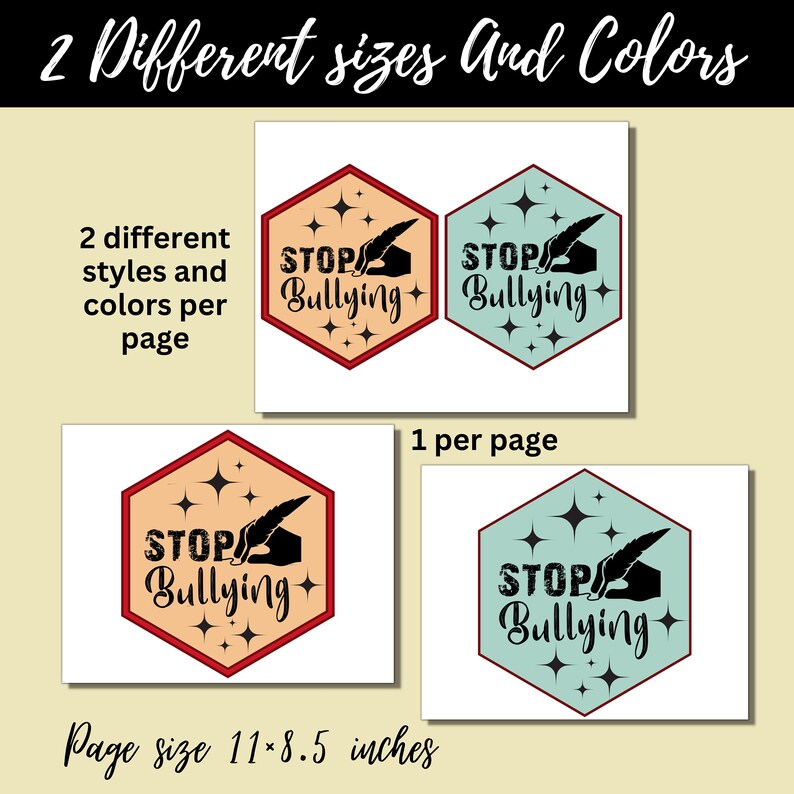 National Bullying Prevention Month Bulletin Board Set-31 Anti Bullying ...