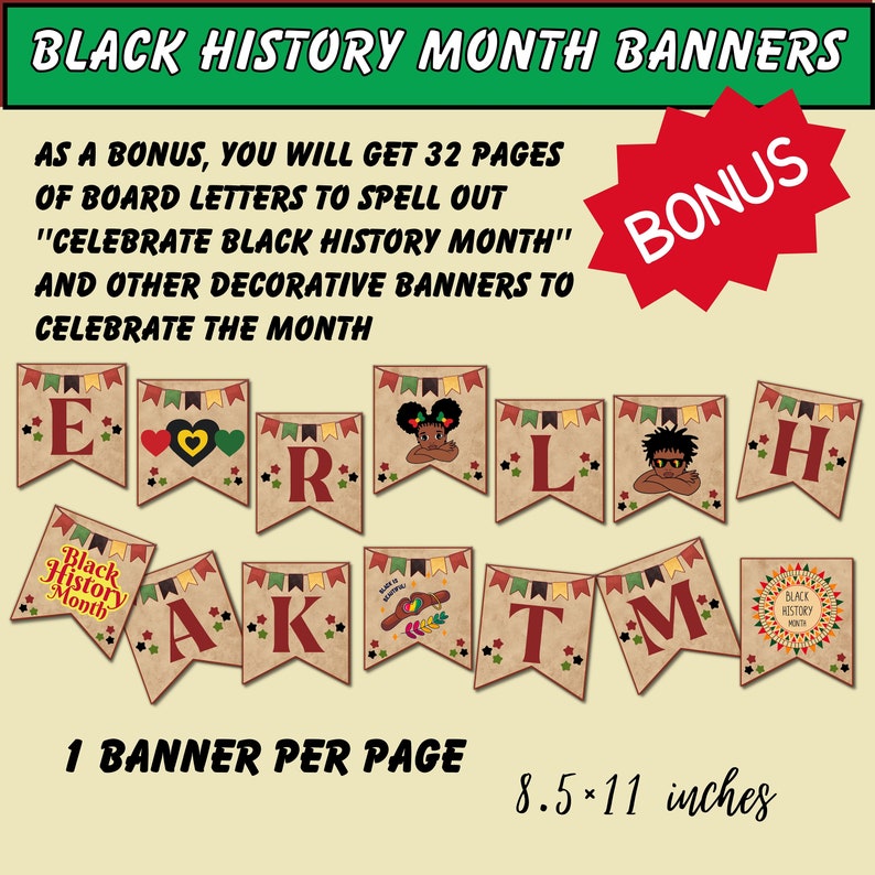 Black History Month Bulletin Board - Interactive Biography Posters - 32 ...