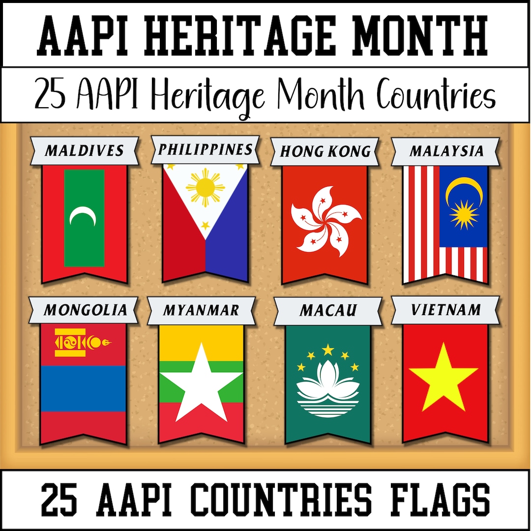 Celebrate AAPI Heritage Month With 25 Flags of Asian American and ...