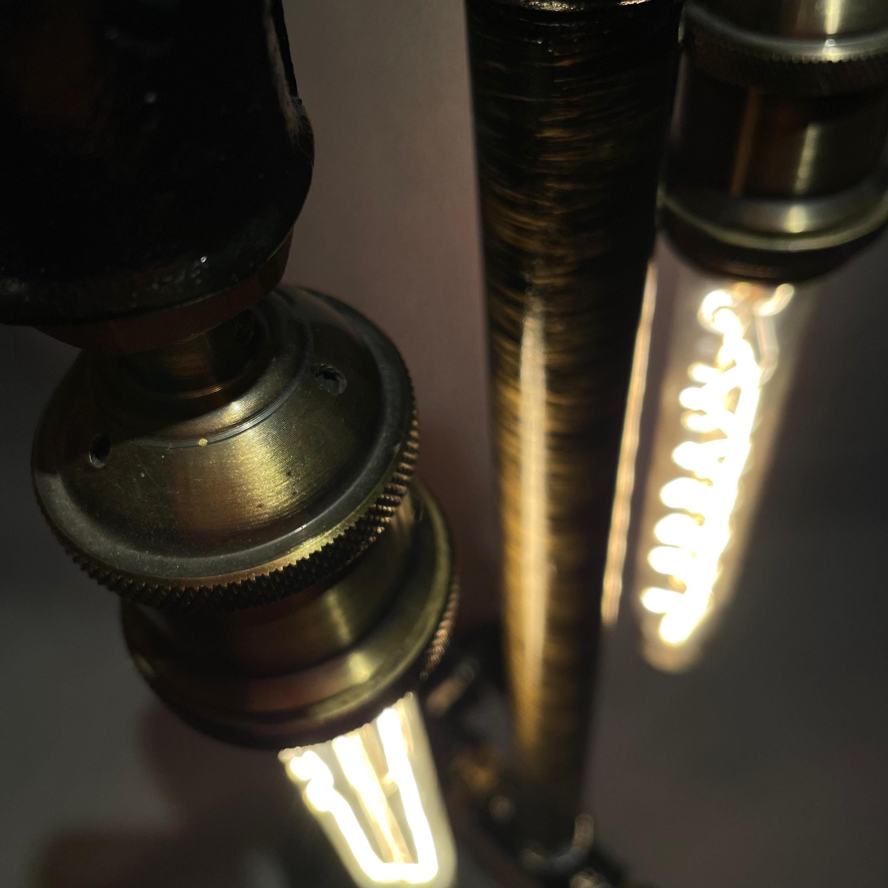 Edison Bulb Industrial Desk Lamp Farmhouse Decor Rustic Table Lamp ...