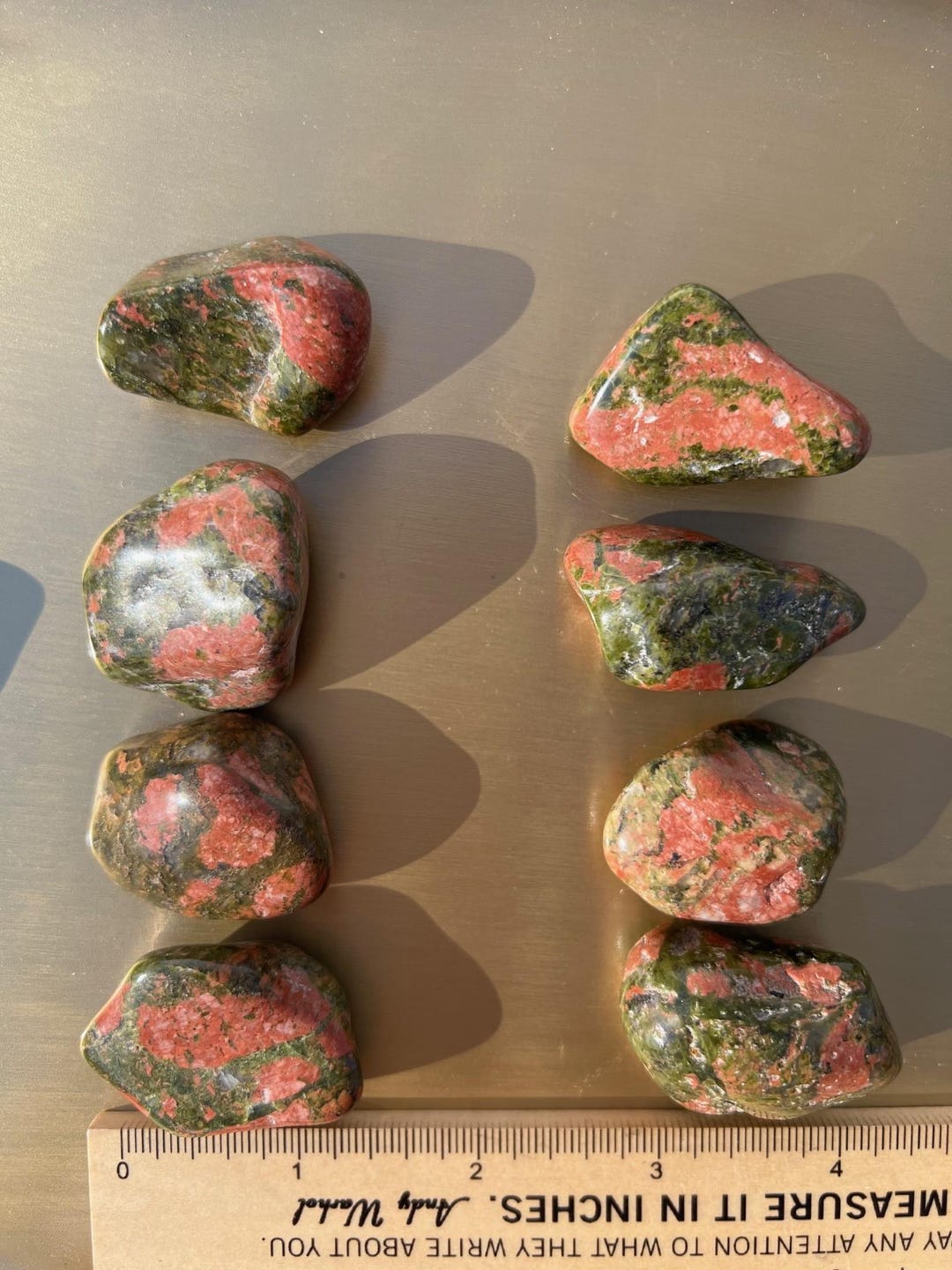 One (1) Unakite Stone, Energy Healing, Born in Brazil, Natural Stone ...