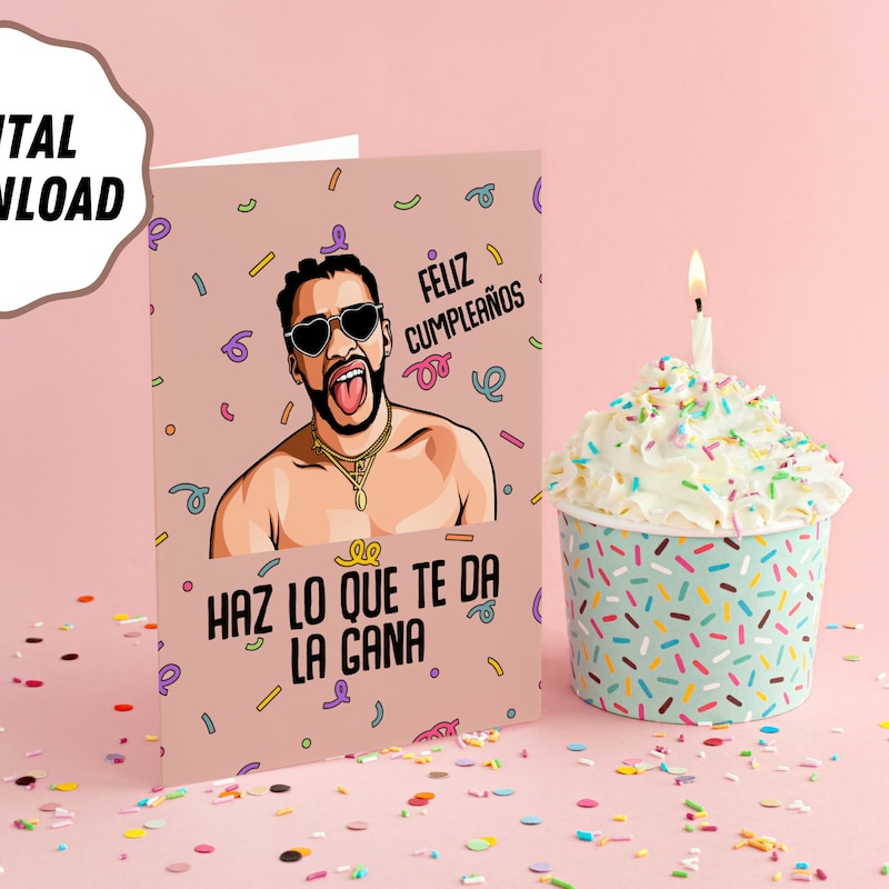 Valentines Bad Bunny Card - Etsy