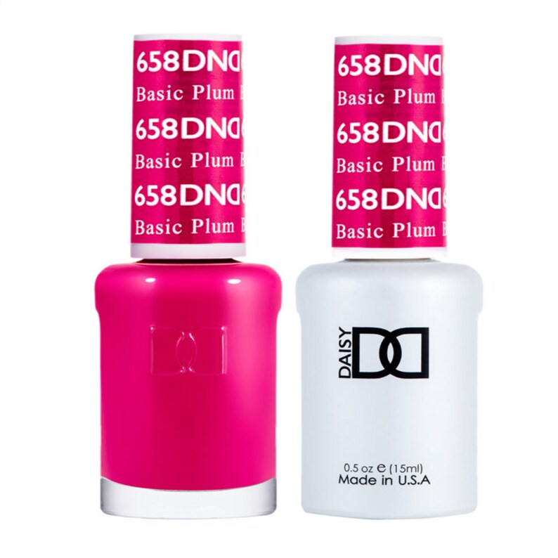 Basic Plum 658 and Matching Polish Set DND Gel and Lacquer - Etsy