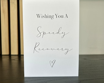 Get Well Soon Card Speedy Recovery Operation Recovery Personalised ...