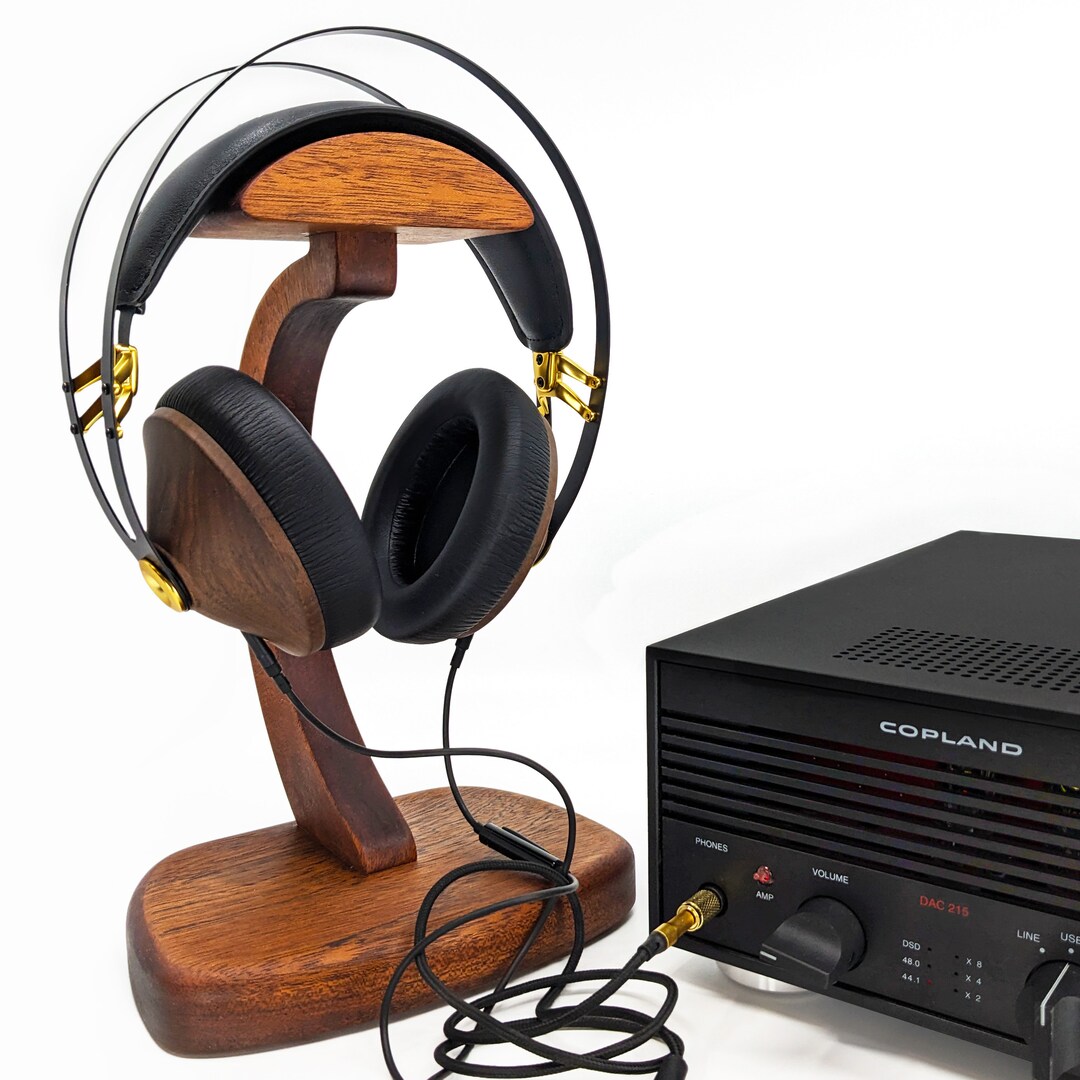 Premium Mahogany Headphone Stand Headphone Holder Luxury Mahogany Wood ...