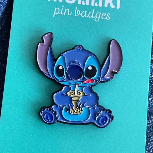 Stitch Pizza Enamel Pin Badge Collectable Badge MUNNKI - Etsy