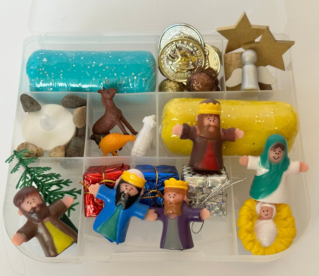 Nativity Scene Playdough/sensory Kit - Etsy