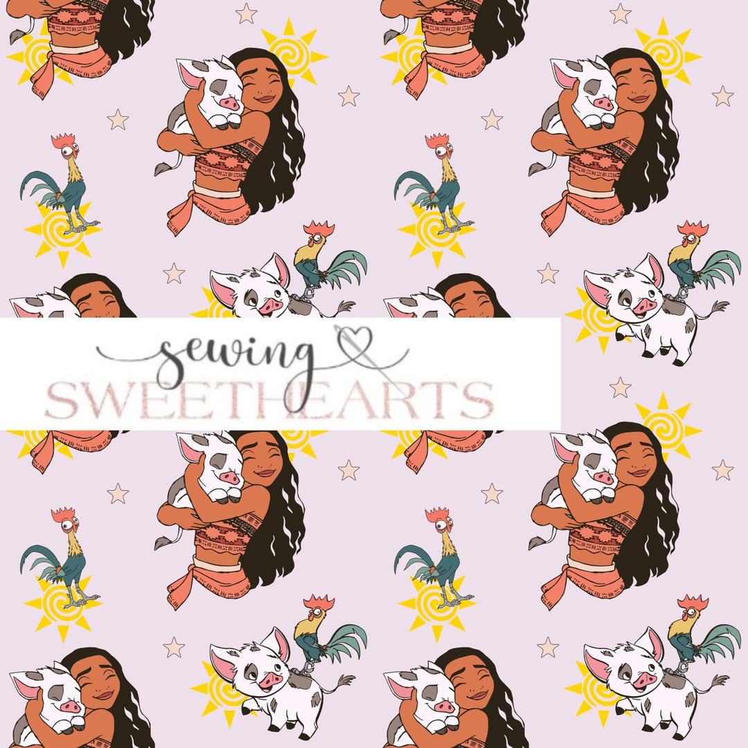 Ocean Princess Seamless Pattern, Maui Seamless Repeat Pattern, Fabric ...