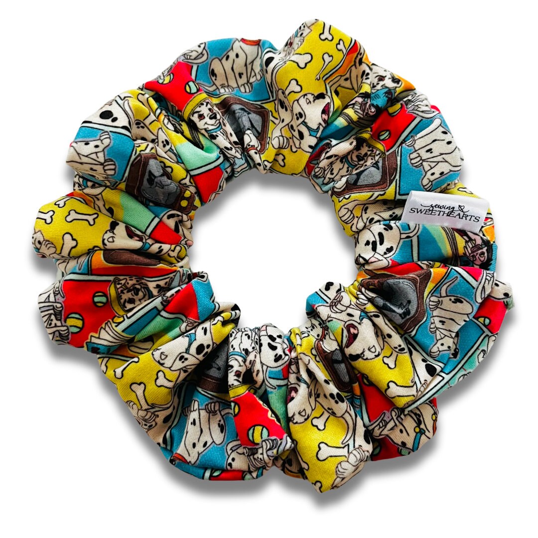 101 Dogs Scrunchie, Scrunchy, Child Hair Tie, Gift for Friend, XL ...