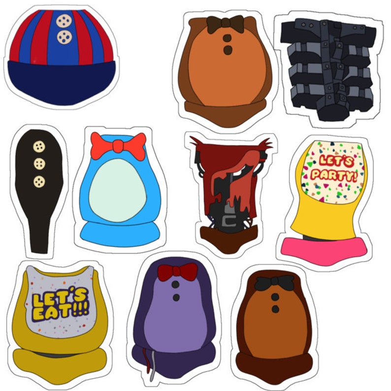 Five Nights at Freddys Sticker Pack - Etsy