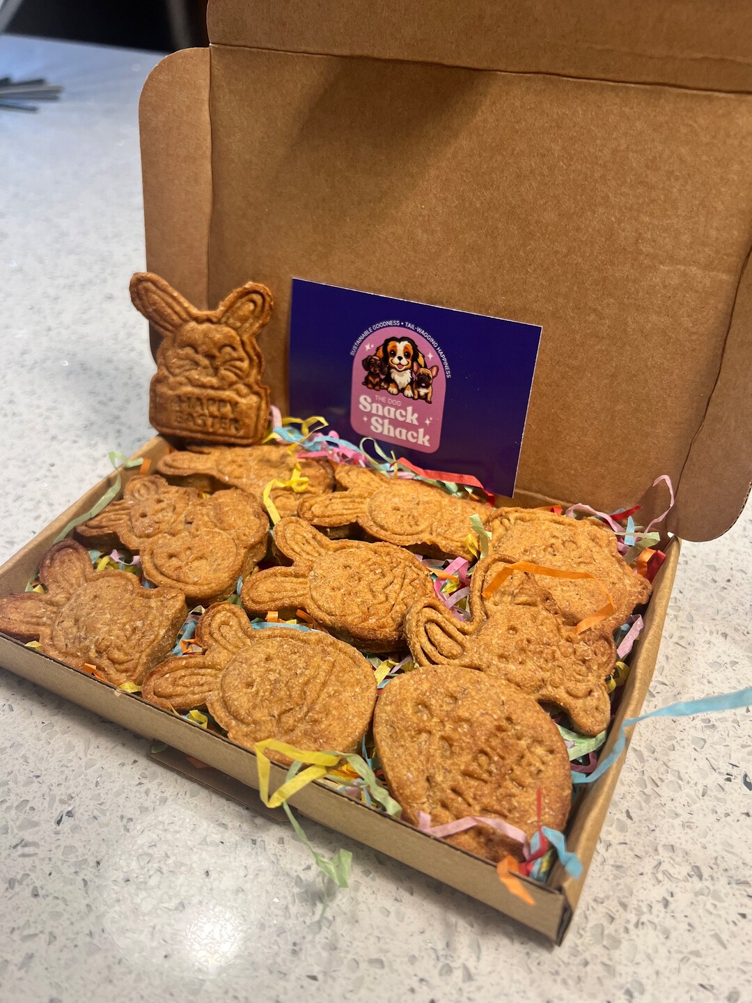 Home-baked Easter Biscuit Box | Natural Dog Treats | Sustainable and ...