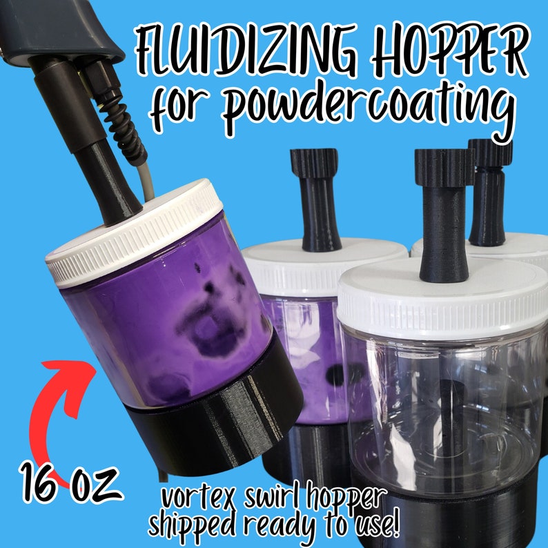 Fluidizing Hopper for Powder Coating - Complete for RC-1, RC-2 or WX ...