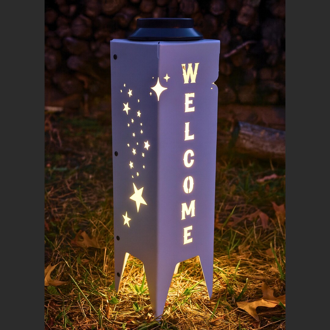 Garden Column - Lighted Column, Garden Decor, Lighted Walkway, Statue ...