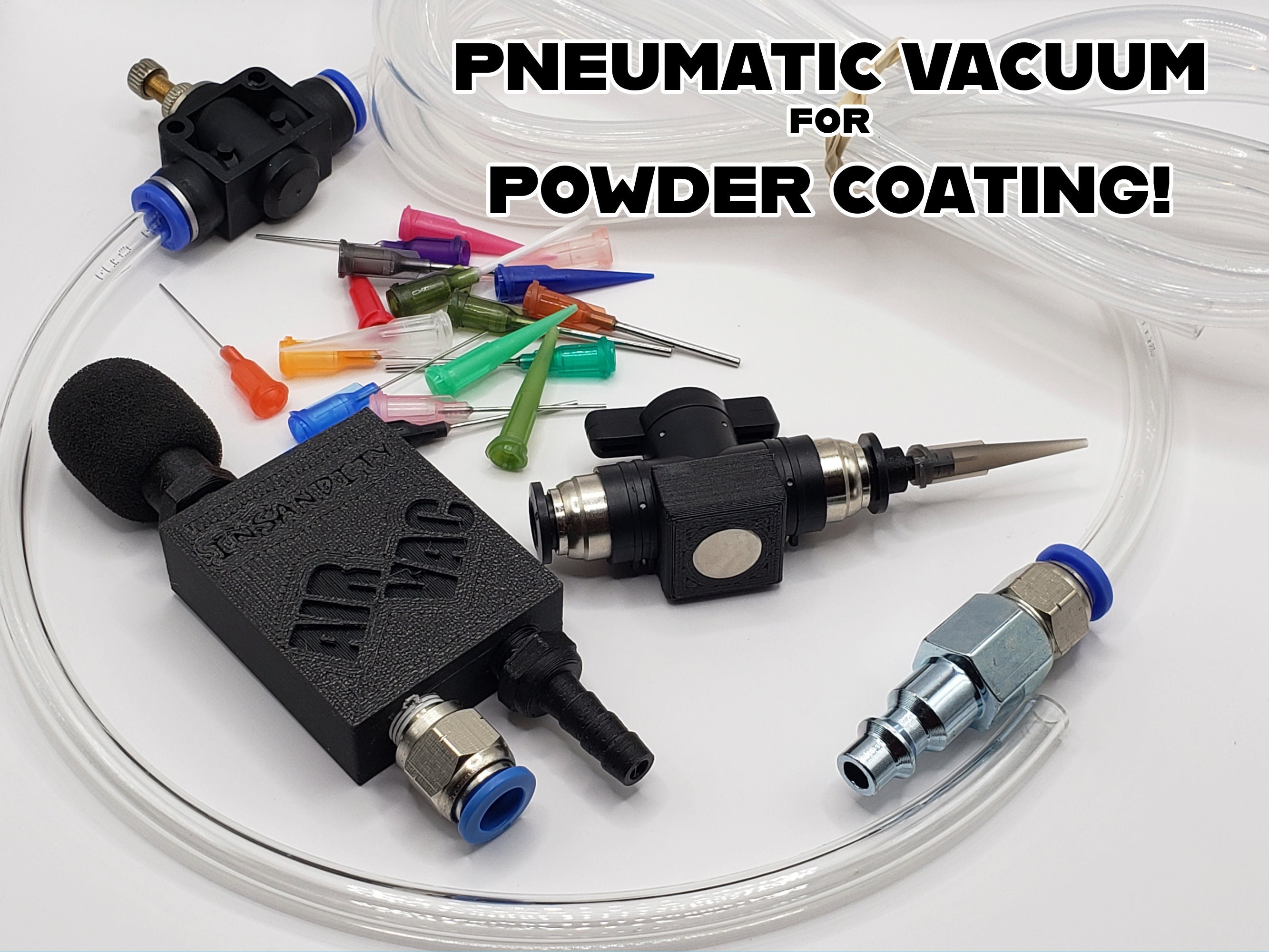 Pneumatic Vacuum for Powder Coating - Maintenance Free Micro Vac Tool ...