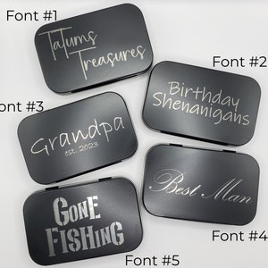 Personalized Gift Metal Tin Box - Metal Engraved Gift for Men and Women ...