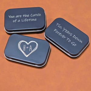Personalized Gift Metal Tin Box - Metal Engraved Gift for Men and Women ...