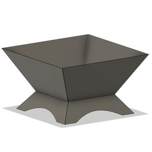 Fire Pit DXF & SVF CNC Plasma Laser Cut Files - 2' Square Burn Area ...