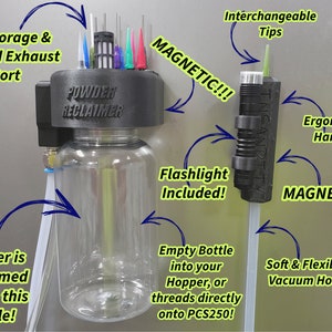 Pneumatic Vacuum for Powder Coating - Maintenance Free Micro Vac Tool ...