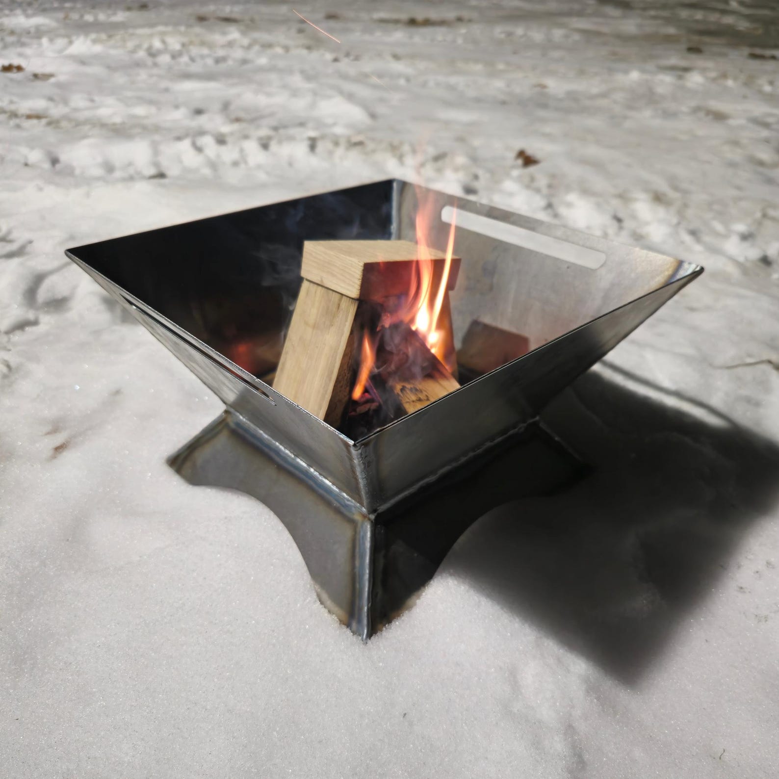 Fire Pit DXF & SVF CNC Plasma Laser Cut Files - 2' Square Burn Area ...