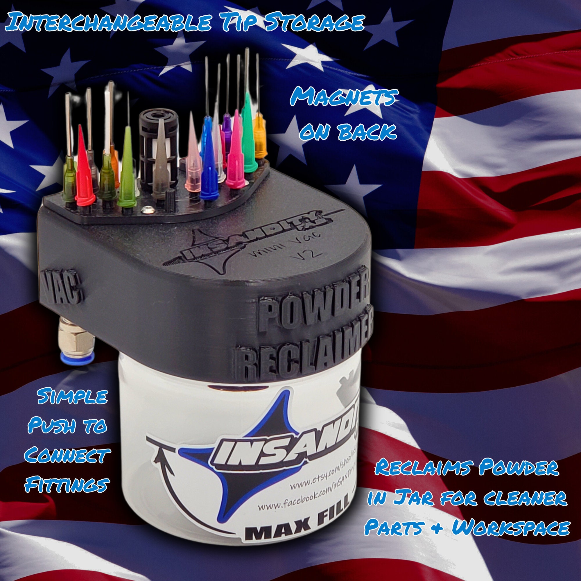 Pneumatic Vacuum for Powder Coating! Maintenance Free Micro Vac Tool ...