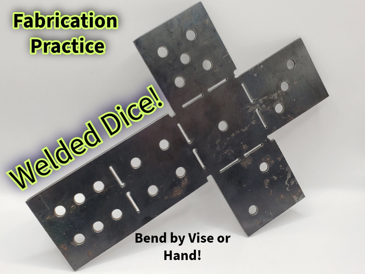 DIY Welding Kit Sheet Metal Dice Raw Steel TIG MIG Brazing Practice ...