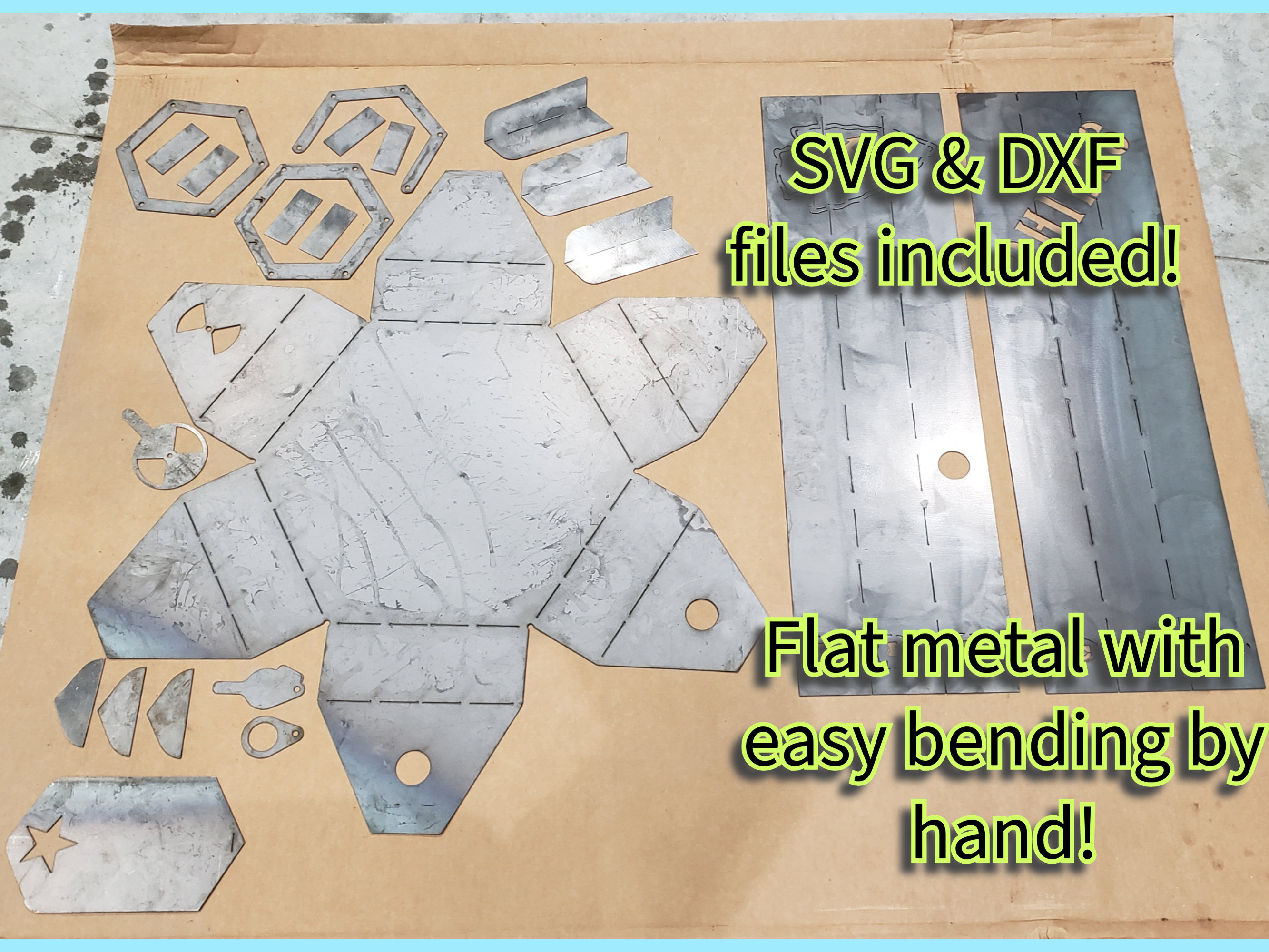 Hex Smudge Pot DXF Files - CNC Plasma Cutting, Dxf Plasma Cut, Fire Pit ...