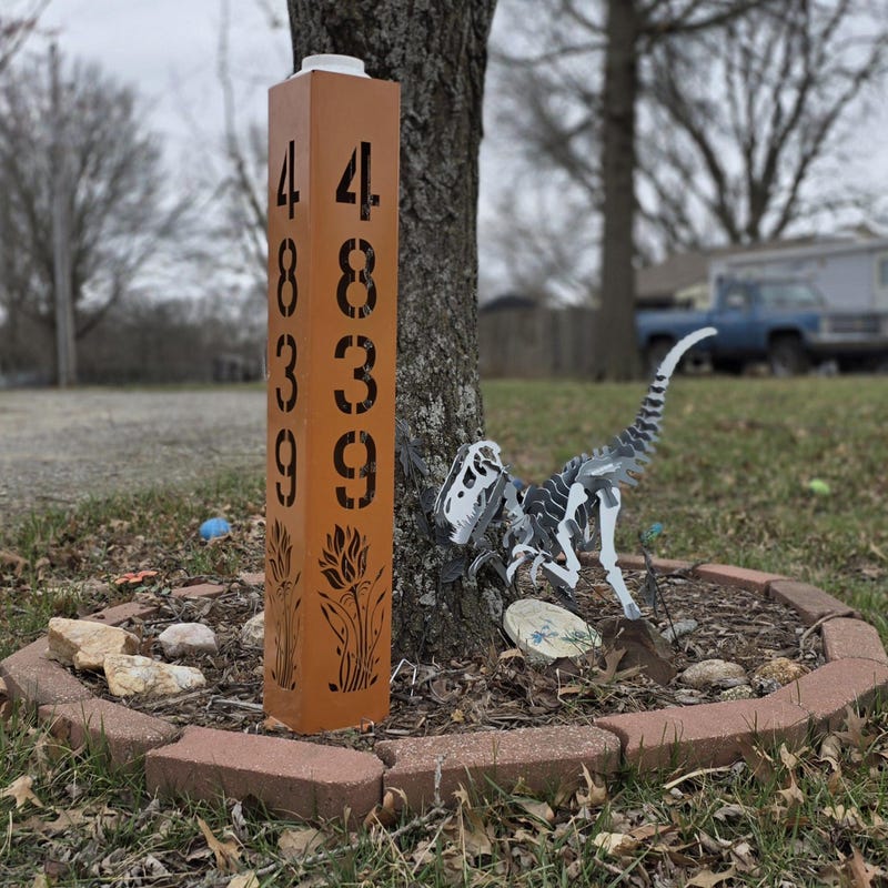 House Number Post - Etsy