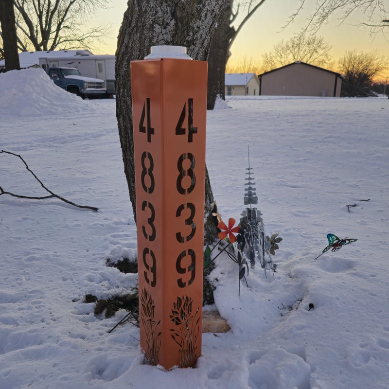 House Number Post - Etsy