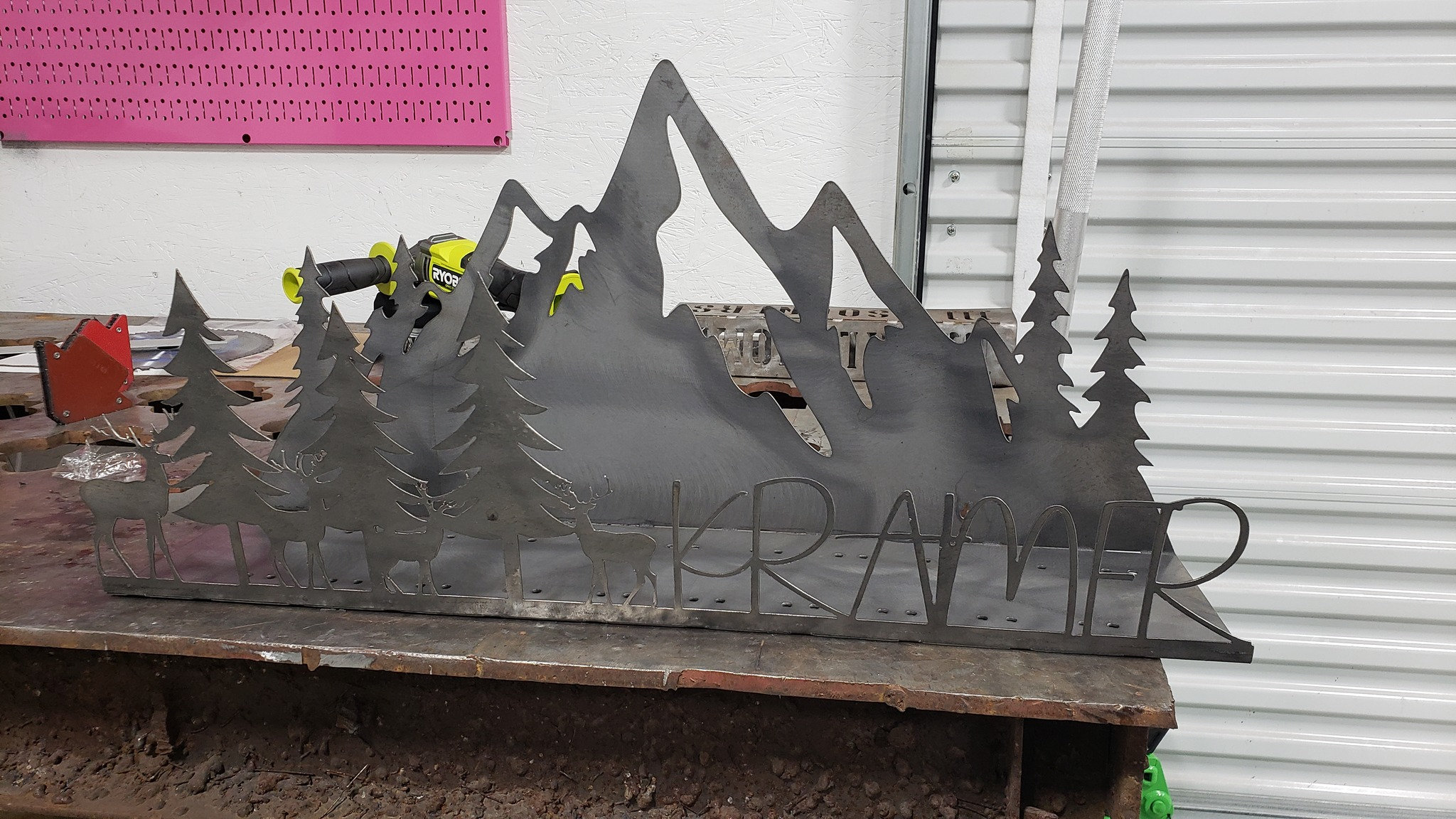 Floating Metal Shelf - CNC Files, Plasma Cut Files, DXF SVG Included ...