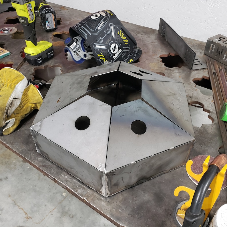 Hex Smudge Pot DXF Files - CNC Plasma Cutting, Dxf Plasma Cut, Fire Pit ...